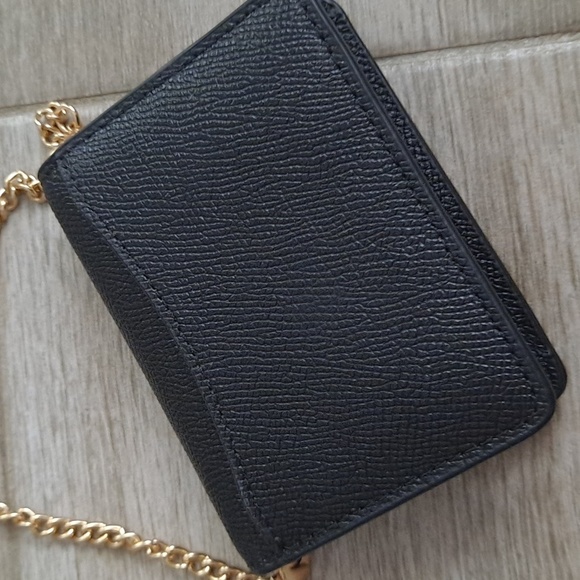 Coach | Bags | Nwt Coach Mini Wallet On Chain Black | Poshmark